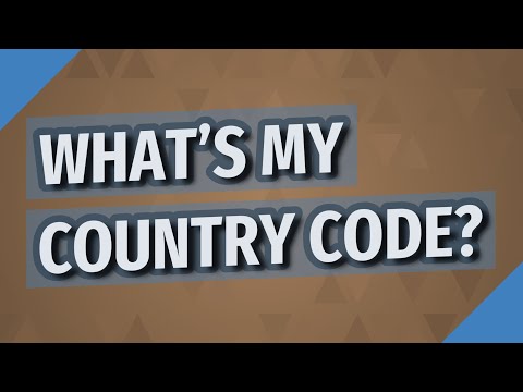 What's my country code?