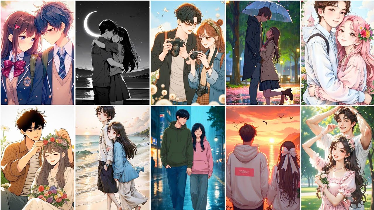 New Cartoon Couple Dp For New Couples | Cute Couple Dp Images | Couple Profile Picture | Couple Dp