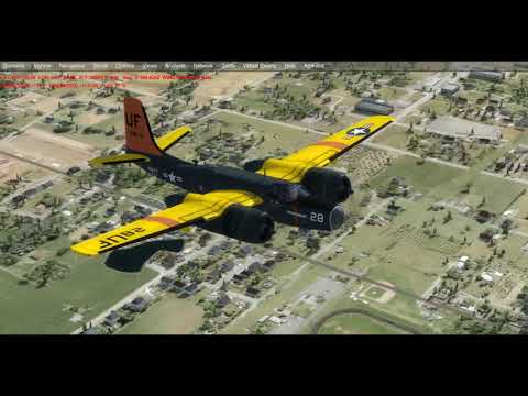 Douglas JD-1 Invader test flight from Meacham Field (P3Dv4)