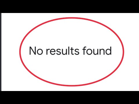 How To Fix Message No results found Problem Solve