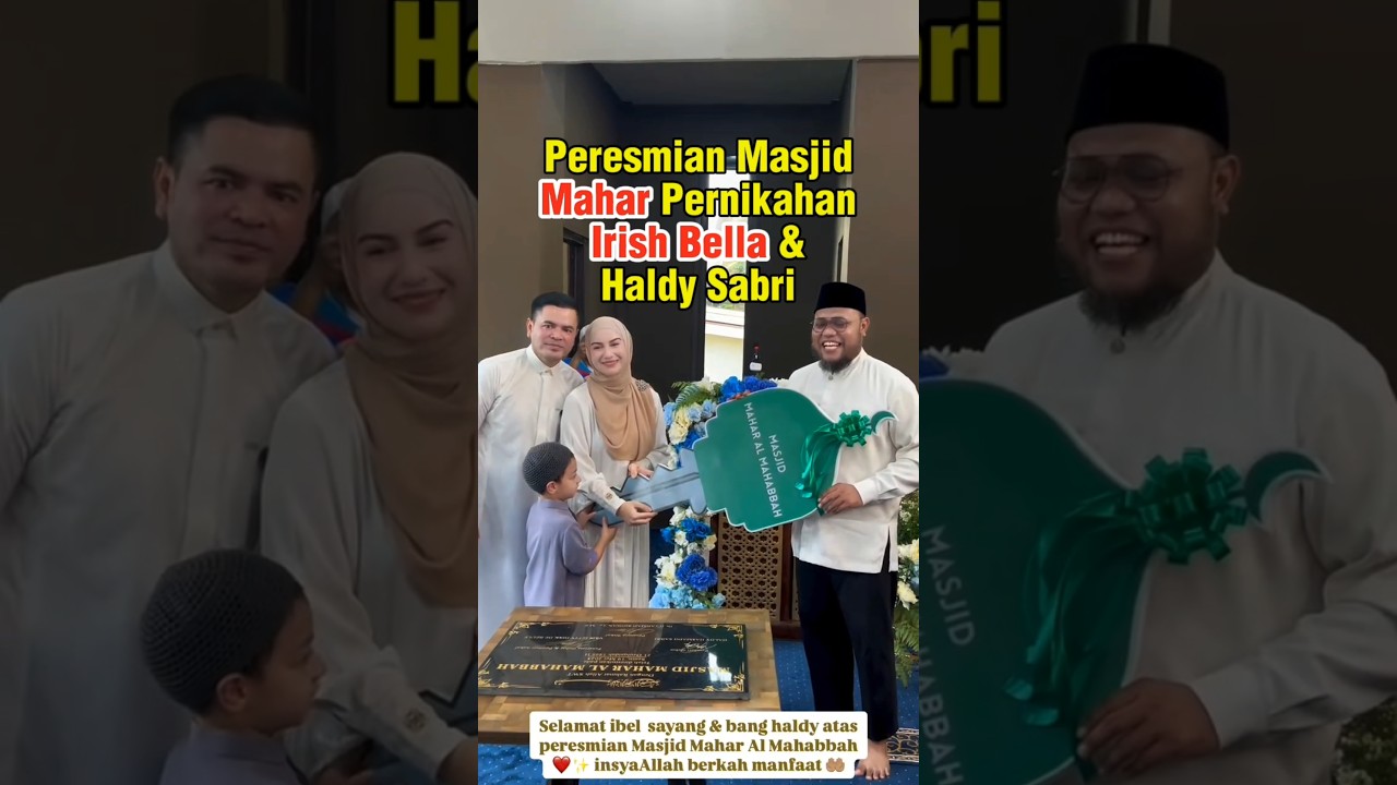Potret Peresmian Masjid yang Jadi Mahar Pernikahan Irish Bella dan Haldy Sabri
