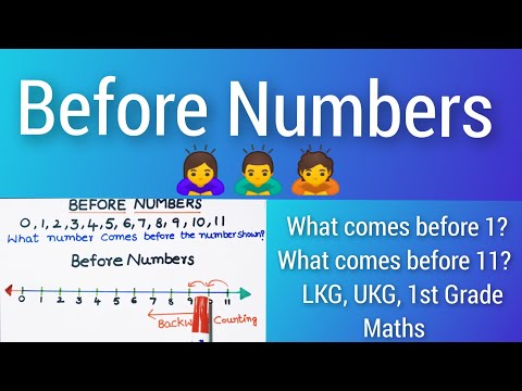 #Before Numbers | Maths concept for kids |LKG,UKG,1st Grade Maths