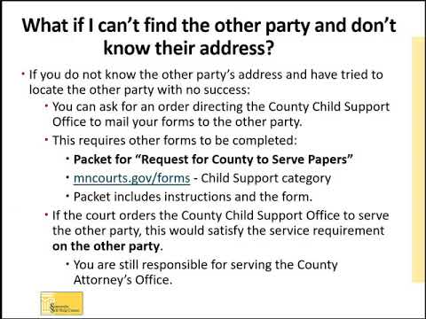 Chapter 4: Affidavit of Service