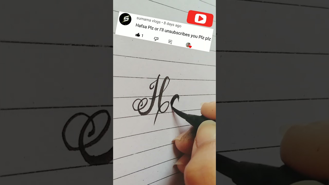 Calligraphy Name writing in stylish cursive writing #best #style #shorts #viral