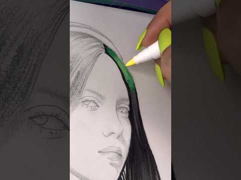 Using only Arrtx Acrylic Markers to color my sketch