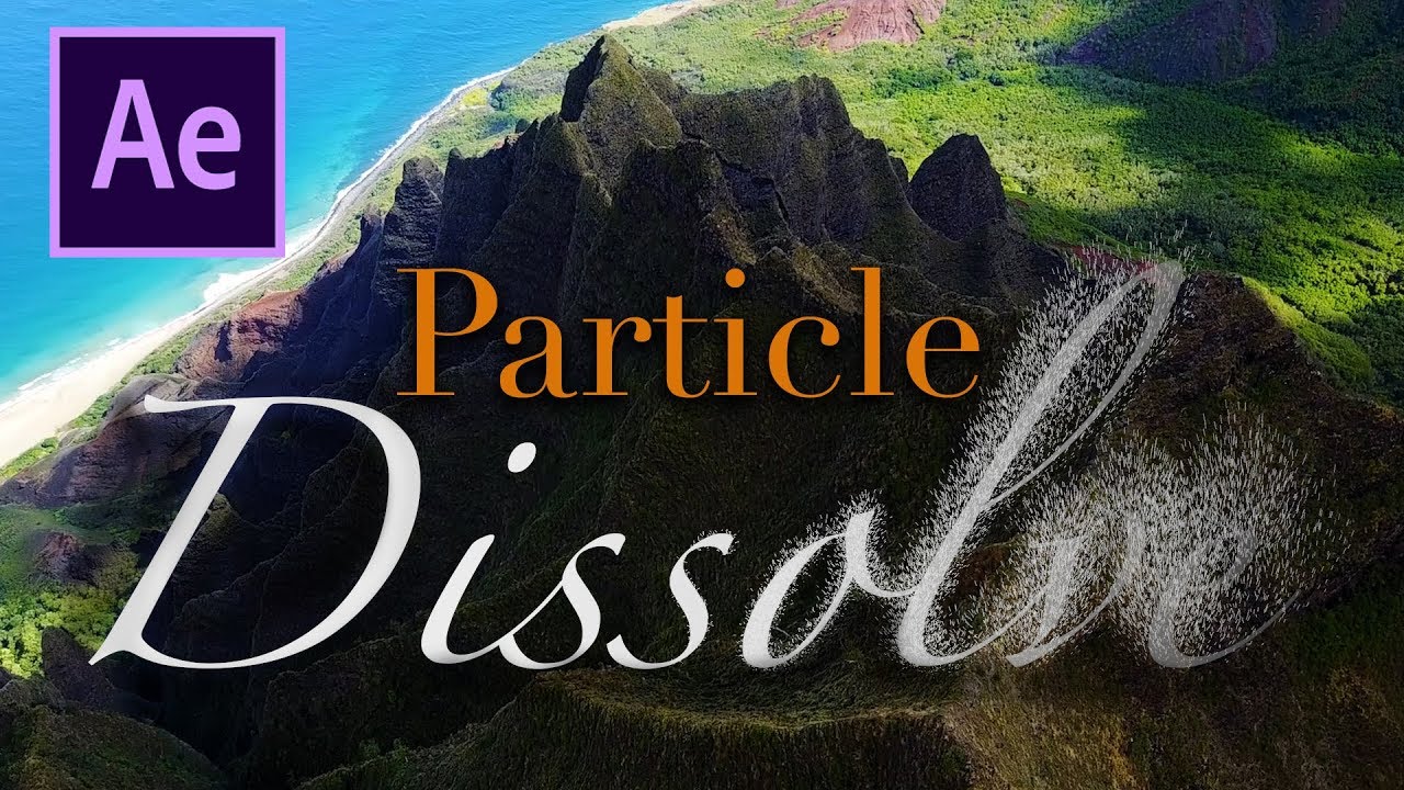 Text Particle Dissolve - After Effects Tutorial (No Plugin)