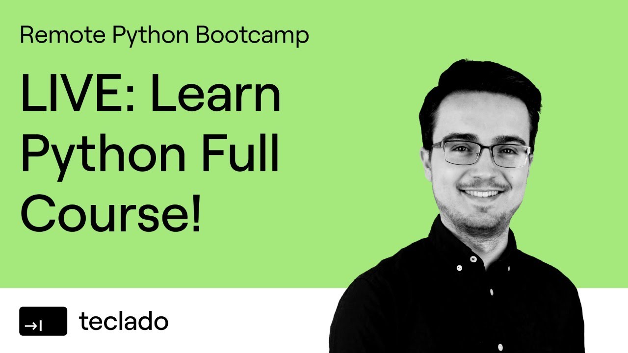 Live Python Bootcamp: Learn Python from Scratch, LIVE!