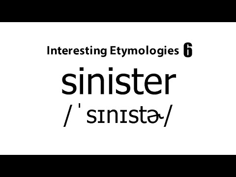 Etymology of sinister #shorts