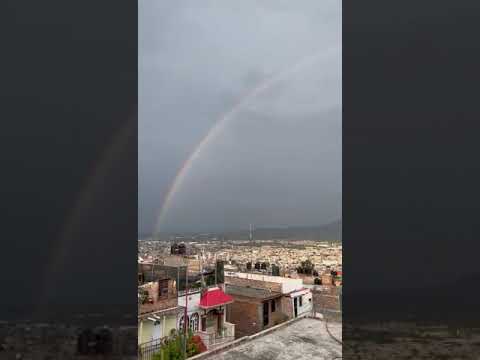 @ "EN SAHUAYO MICHOACÁN MÉXICO"HERMOSO ARCO IRIS! HOY 14 DE OCTUBRE DE 2023.