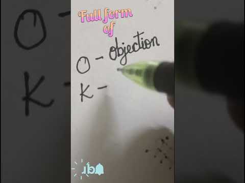 OK full form #shorts #learnenglish #fullform #acronyms #english #youtubeshorts #viral #short