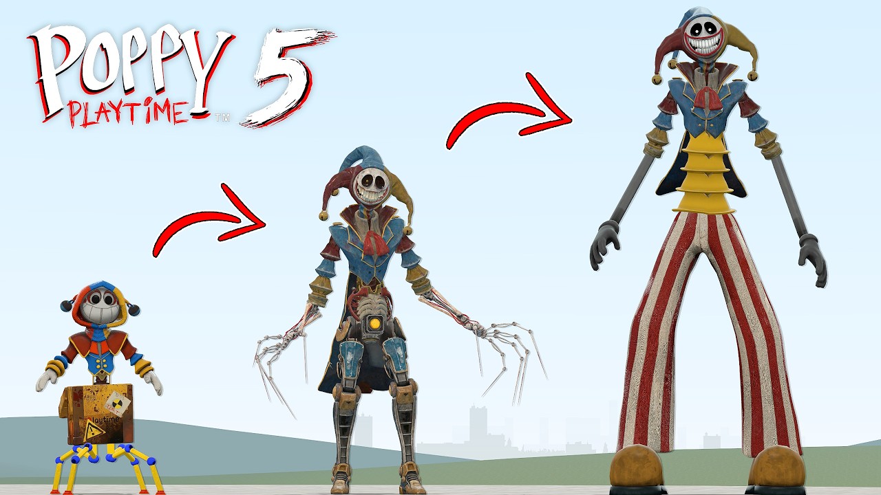 EVOLUTION OF NEW PROTOTYPE JOY FLASHBACK POPPY PLAYTIME CHAPTER 6 in Garry's Mod