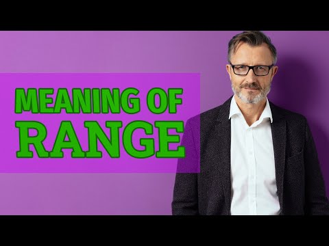 Range | Meaning of range