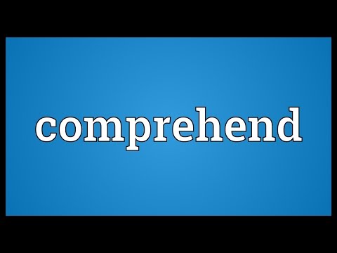 Comprehend Meaning