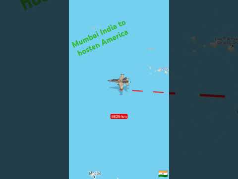 Mumbai india to #Houston #america #flight #travel #aviation #airport #sleepsounds #trendingshorts