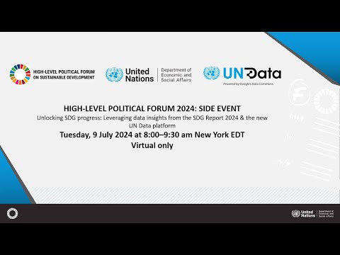 Unlocking SDG progress: Leveraging data insights from The SDG Report 2024 & the new UN Data platform