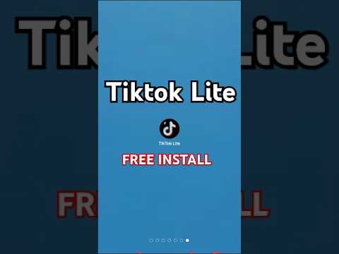 How to Install Tiktok Lite on android & ios
