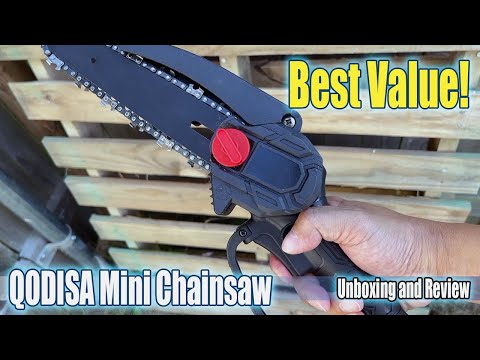 Most Affordable Mini Chainsaw from QODISA | Unboxing and Review