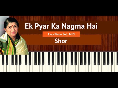 How To Play "Ek Pyar Ka Nagma Hai" (Easy) from Shor | Bollypiano Tutorial