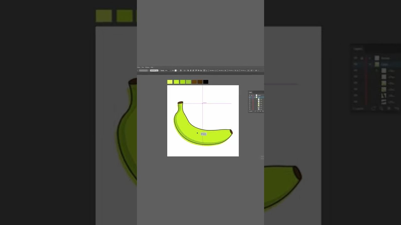 Drawing a Banana in Adobe Illustrator | WebGraphiz