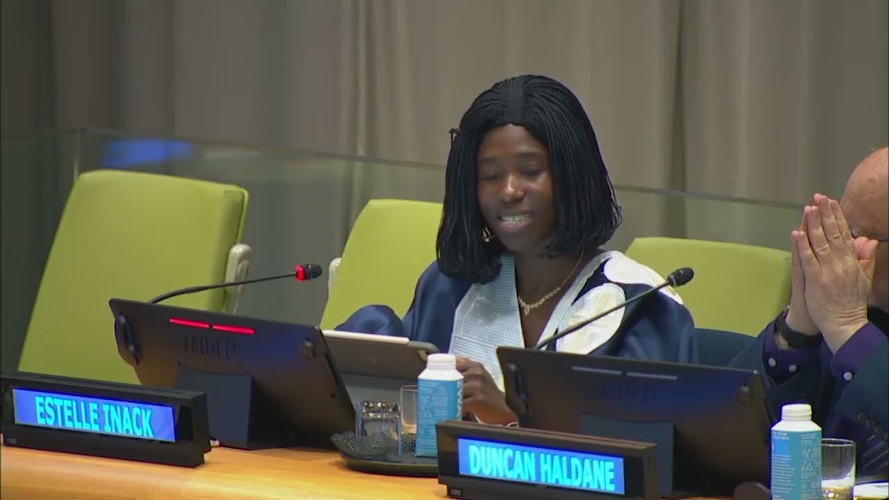 ICTP at the UN, New York: Estelle Inack, Perimeter Institute, and co-founder, yiyaniQ