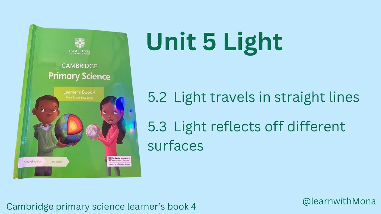 Cambridge primary science learner's book 4 | Unit 5 Light : 5.2 Light travels in straight lines
