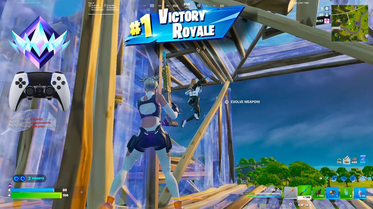 23 Kill Fortnite Unreal Ranked Reload | PS5 Controller Gameplay