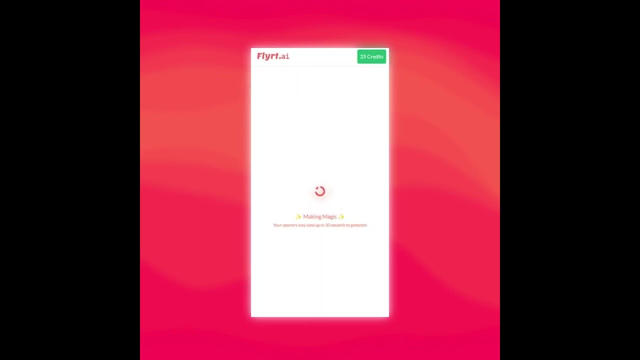 Flyrt.ai -- AI Generated Openers for Online Dating!