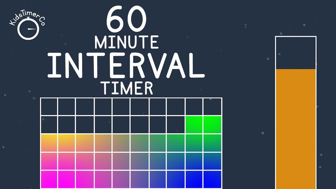 60 Minute Interval Timer - Kids Visual Timer