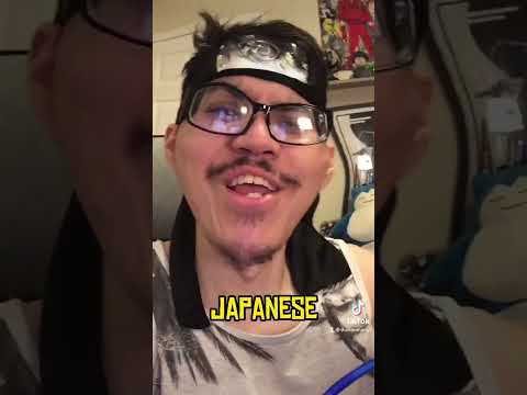 When the anime kid tries to be Japanese #anime #weeb #shorts