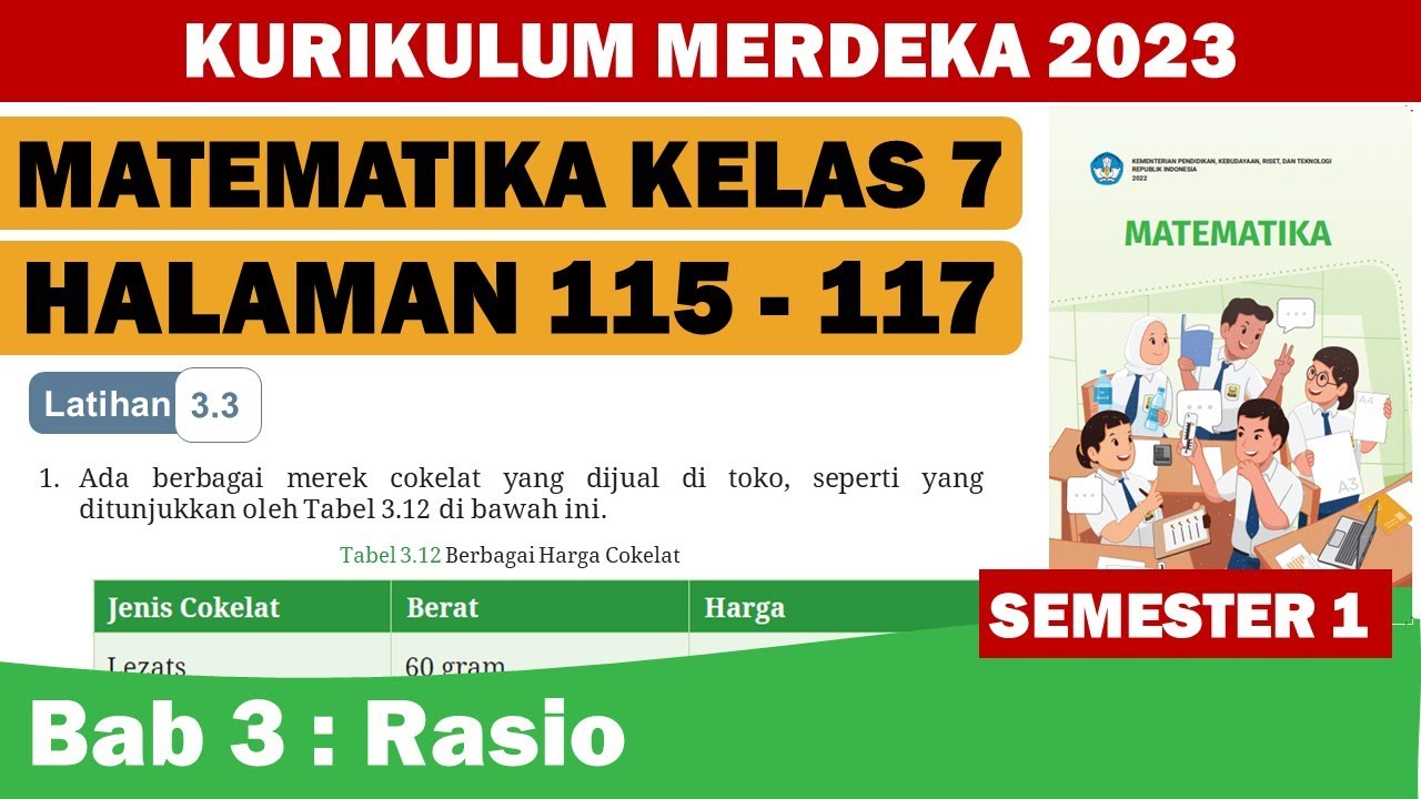 CLASS 7 MATHEMATICS PAGES 115-117 SEMESTER 1 INDEPENDENT CURRICULUM 2022