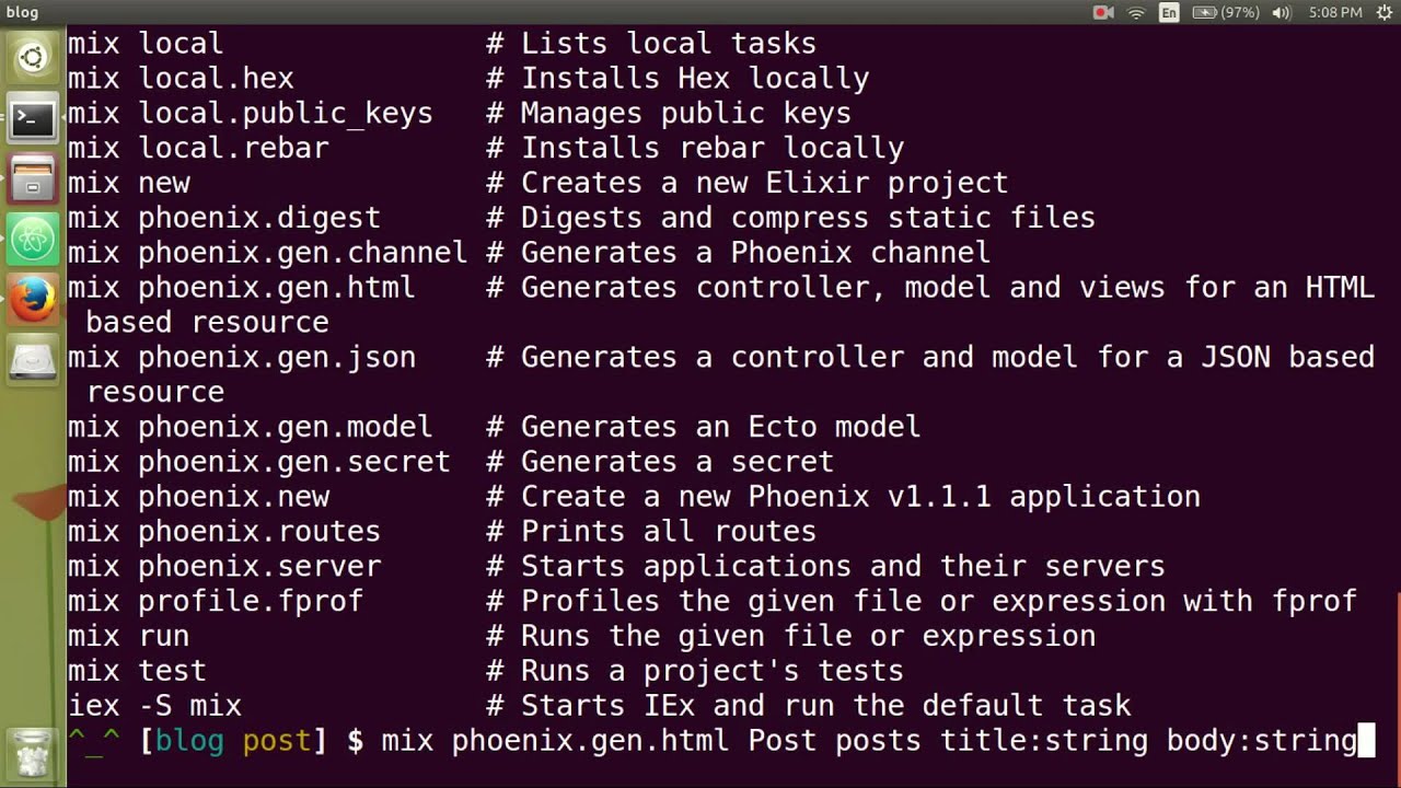 Phoenix 101: Create new blog post