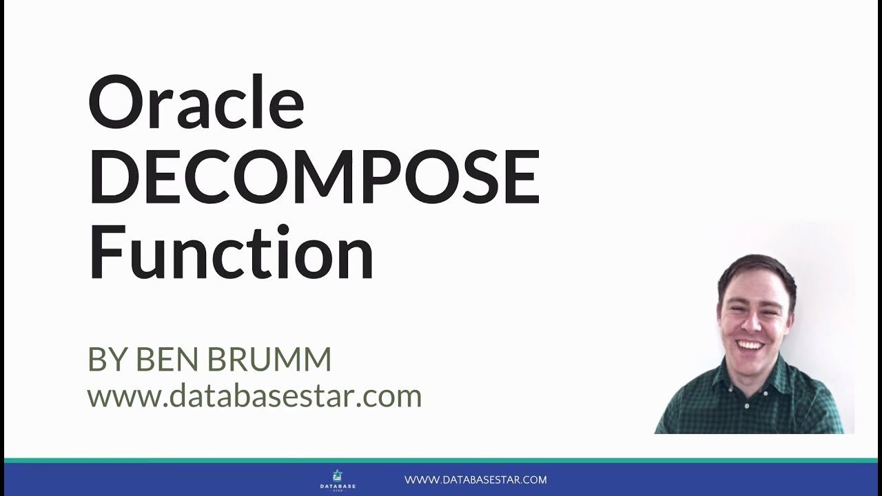 Oracle DECOMPOSE Function