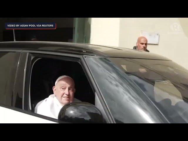 Pope Francis pays surprise visit to Rome prison