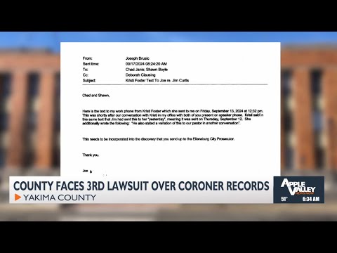 ‘They’re deleted’: Attorney takes Yakima County to court again over coroner-related records