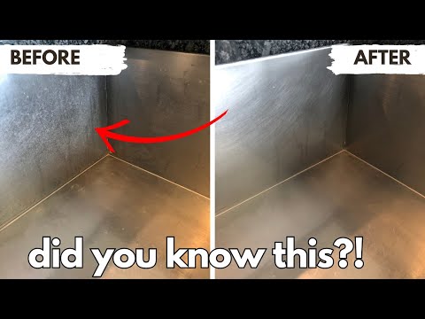 The *Brilliant* Secret to Clean Stainless Steel Sinks Like a Pro! ⭐️