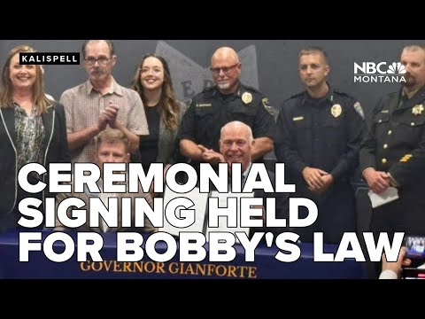 Ceremonial signing held for Bobby’s Law in Kalispell