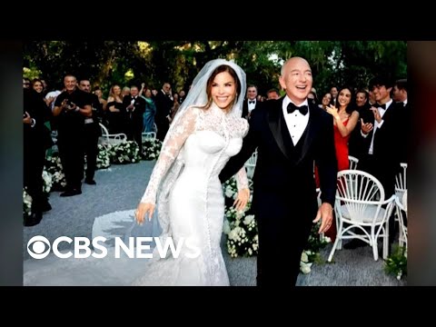 Jeff Bezos and Lauren Sanchez exchange vows in star-studded wedding ceremony