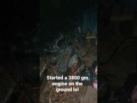fuel injected 3800 gm motor running without the car lol