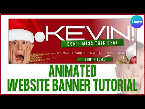 Animated Website Banner Tutorial | Holiday Website Banner | Canva Tutorial | 25 Days of Canva 5