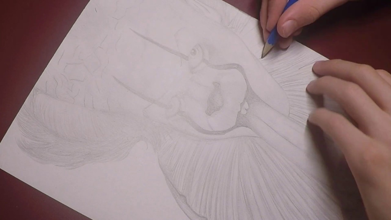 drawing Pennywise (Timelapse) - It Chapter two