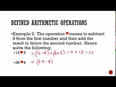 Defined Arithmetic Operations