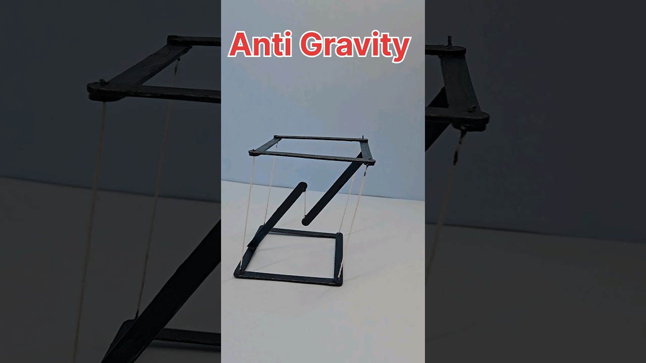 Tensegrity Structure 😱 Anti Gravity Structure  #scienceproject #shorts #youtubeshorts