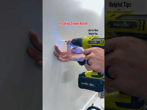 How To Install Drywall Anchors #shorts