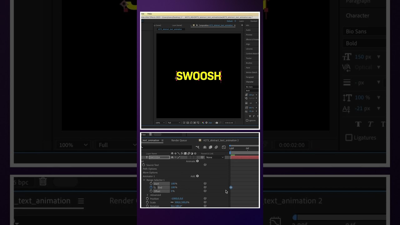 Abstract Text Animation in After Effects | Tutorial
