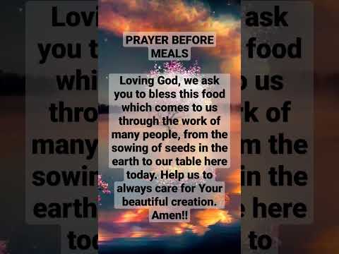 PRAYER BEFORE MEALS/Pause before you start your meal and give gratitude to God#prayerbeforemeals