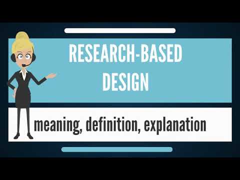 What is RESEARCH BASED DESIGN What does RESEARCH BASED DESIGN mean