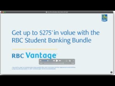 Get up to $275 in value with the RBC Student Banking Bundle!