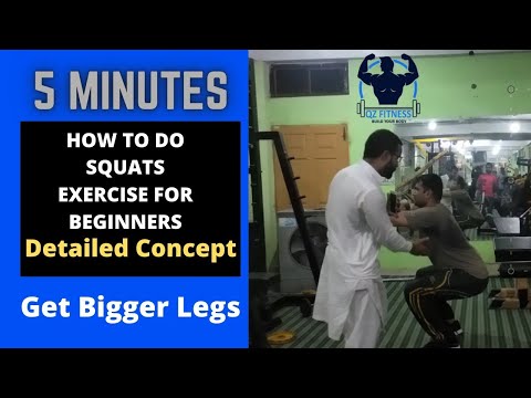 How To Do Squats Exercise For Beginners | Hindi/Urdu | (Men/Women) | QZ Fitness Talk