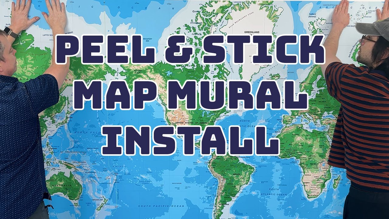 World Map Wallpaper - DIY Install Tips and Tricks