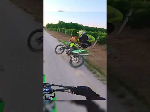 Violente collision entre un chevreuil et un motard #chevreuil #moto #accident